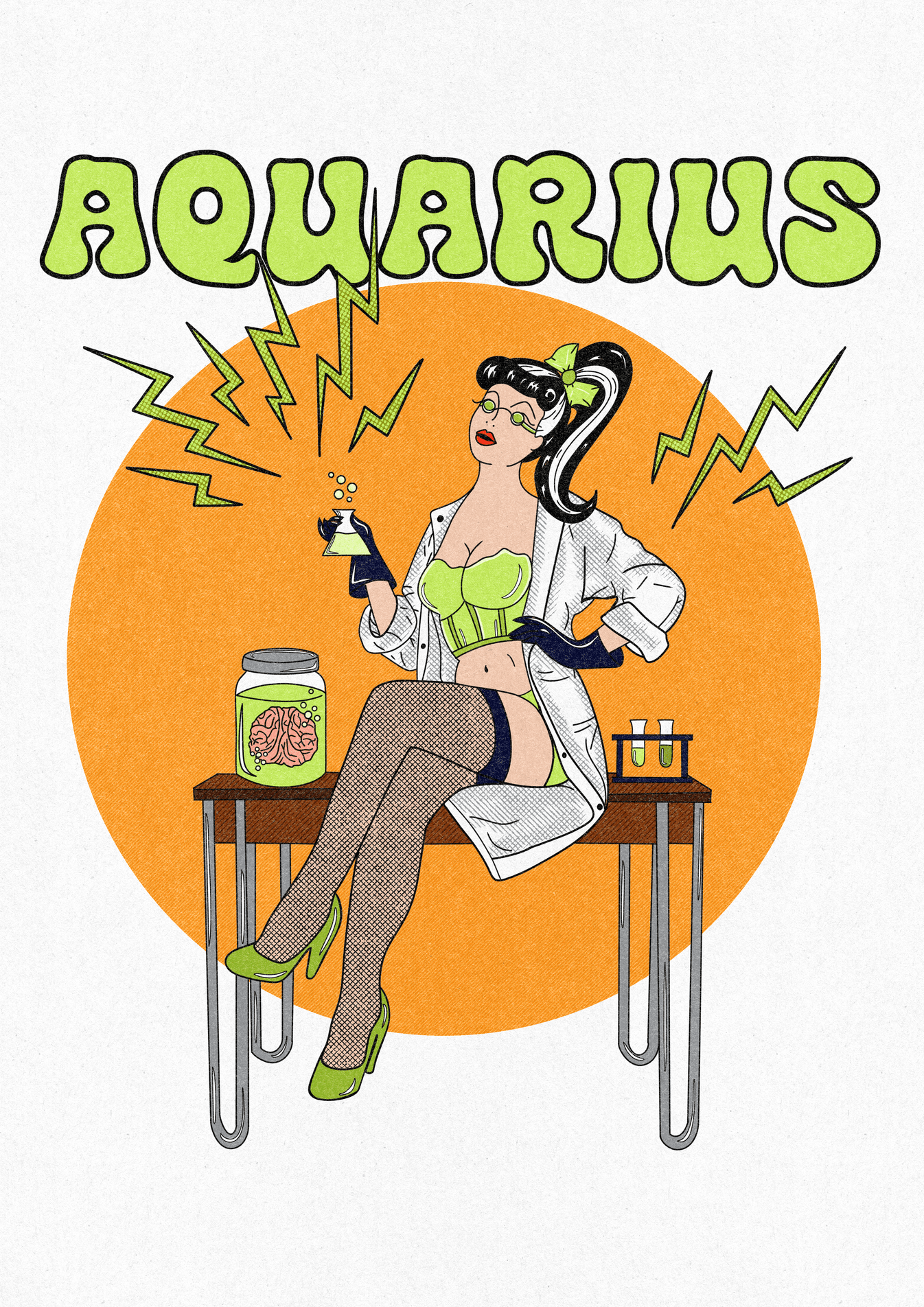 AQUARIUS - WEIRD SCIENCE - CREWNECK – The Scorpling Shop